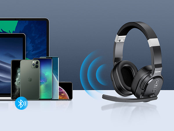 TECKNET Wireless Bluetooth Headset 3 EQ USB Dongle