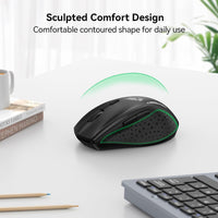 TECKNET Wireless Mouse, 2.4G USB Computer Mouse with 6-Level Adjustable ...