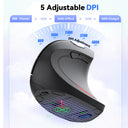 TECKNET Ergonomic Mouse, 2.4G Wireless Silent Mouse with 4800 DPI