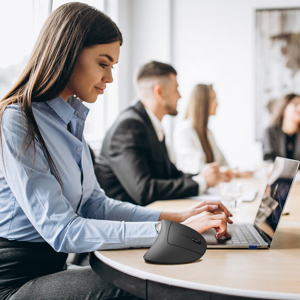 TECKNET Ergonomic Mouse, 2.4G Wireless Silent Mouse with 4800 DPI