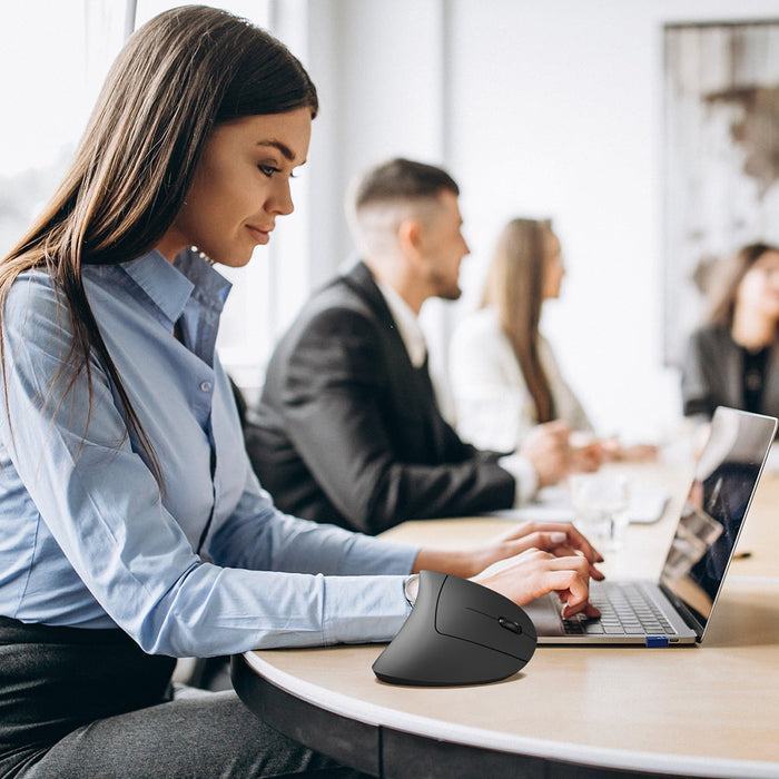 TECKNET Ergonomic Mouse, 2.4G Wireless Silent Mouse with 4800 DPI