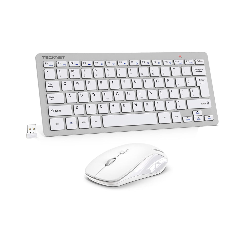 TECKNET Mini Wireless Keyboard and Mouse Combo 2.4GHz