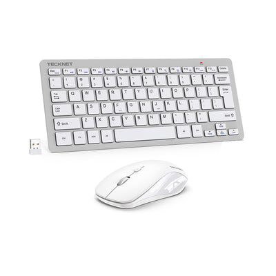 TECKNET Mini Wireless Keyboard and Mouse Combo 2.4GHz