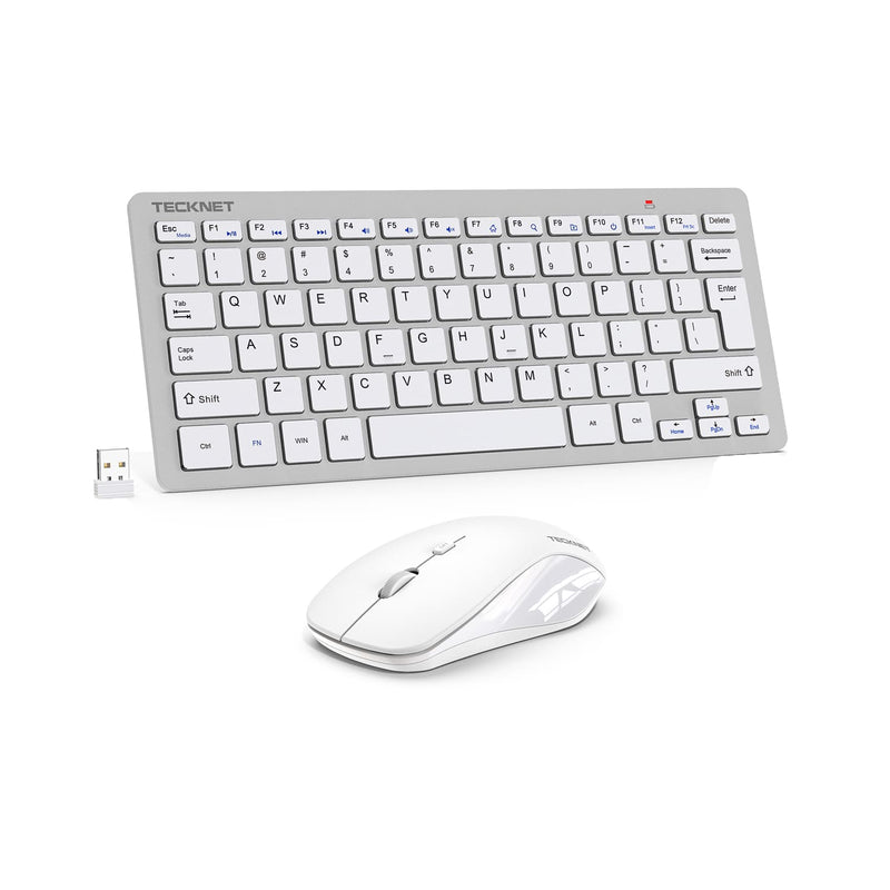 TECKNET Mini Wireless Keyboard and Mouse Combo 2.4GHz