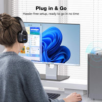 TECKNET Bluetooth Headset With Mic Noise Canceling