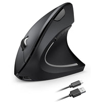 TECKNET Ergonomic Mouse, Wireless Vertical Mouse, 5 Adjustable DPI Lev