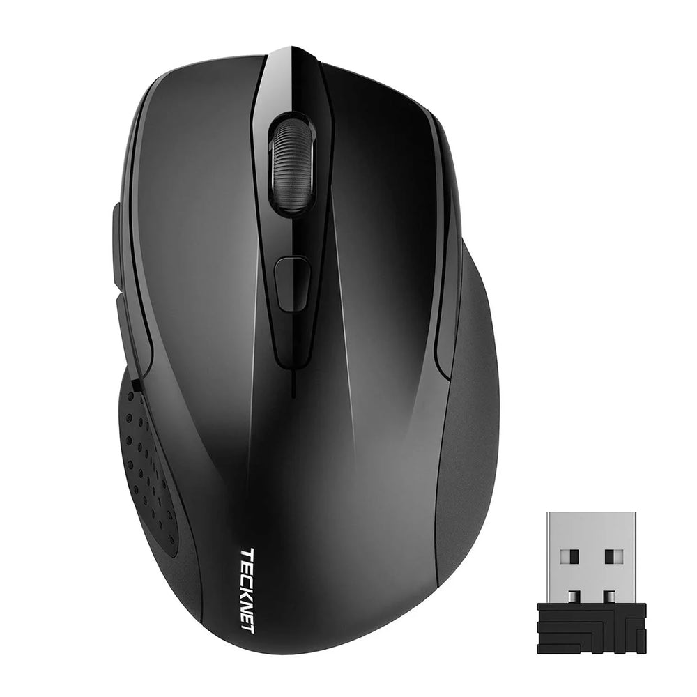 TECKNET Wireless Mouse, 2.4G Ergonomic Optical Mouse 2600 DPI, 5 ...