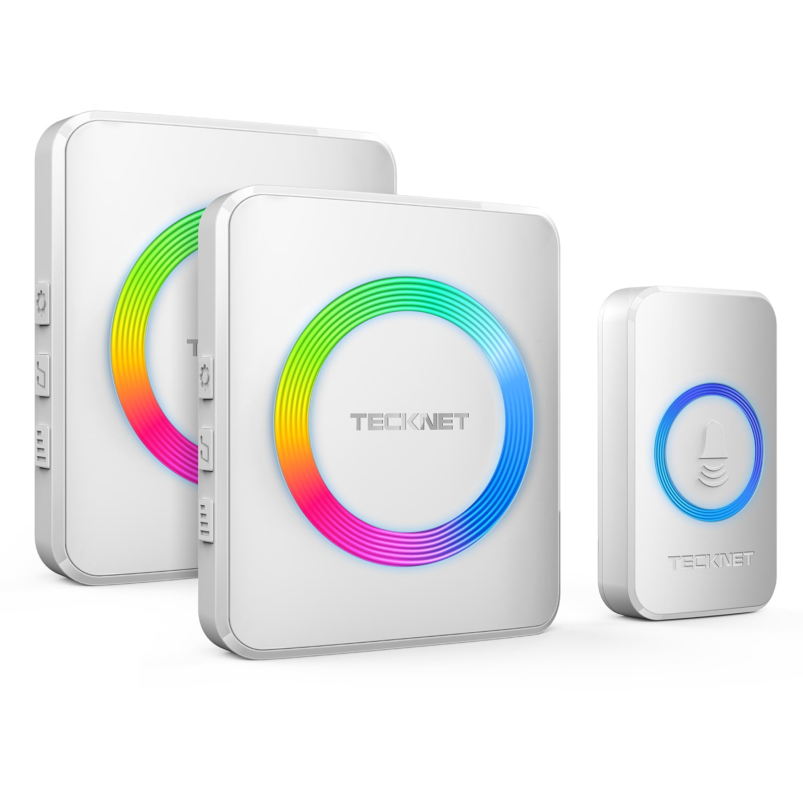 TECKNET Wireless Doorbell, Waterproof Door Chime Kit with 2 Plug-In ...